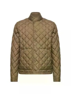 Moncler Oise Diamond Quilted Short Down Jacket - Green