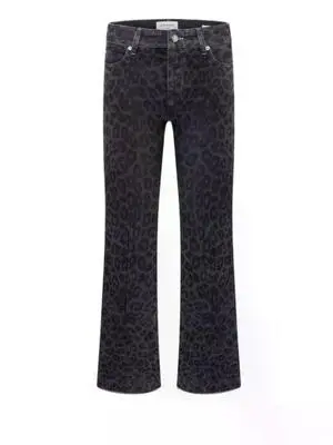 CAMBIO Francesca Leopard Print Jeans