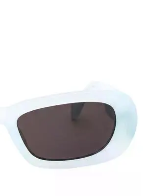Palm Angels Rectangle Frame Sunglasses - Blue