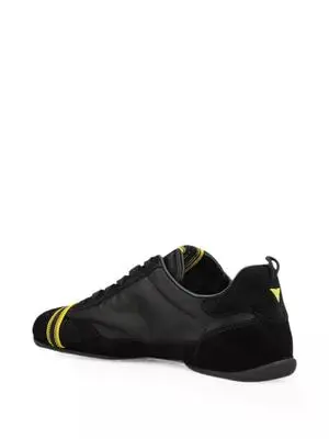 Fendi Wrap Suede And Fabric Low-top Trainers