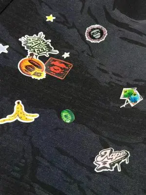 AAPE BY *A BATHING APE Sticker-print Track Shorts