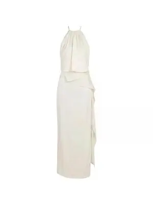 BAOBAB Lorena Maxi Ruffled Satin Skirt
