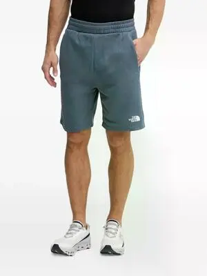 The North Face Logo-print Waffle-knit Shorts - Blue