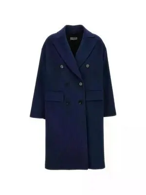 Alberto Biani Double-breasted Coat - Blue