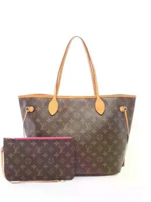 LOUIS VUITTON 2015 Mm Neverfull Tote Bag - Brown