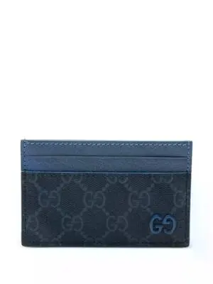 Gucci 2010s Gg Supreme Card Case - Black