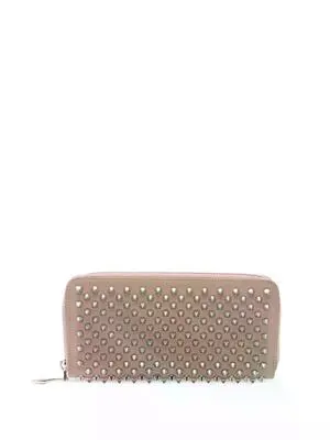 CHRISTIAN LOUBOUTIN 2000s Panettone Spike-stud Wallet - Neutrals