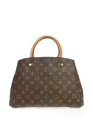 LOUIS VUITTON 2017 Mm Montaigne Monogram Tote Bag