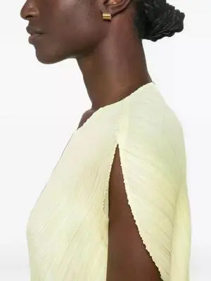Issey Miyake Monthly Colors July" Pleated Shirt - Yellow