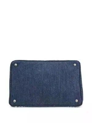 Prada Canapa Studded Embellished Tote Bag