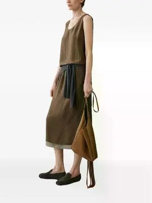 LESS Polka-dot Printed Layered Vest