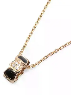 BVLGARI 2010s Serpenti Onyx Necklace - Gold