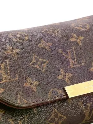 LOUIS VUITTON Monogram Canvas Pm Clutch Bag - Brown