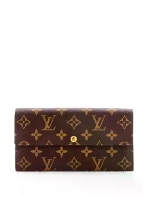 LOUIS VUITTON Sarah Wallet Monogram Canvas Small Wallets - Brown