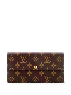 LOUIS VUITTON Sarah Wallet Monogram Canvas Small Wallets - Brown