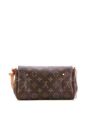 LOUIS VUITTON Monogram Canvas Pm Clutch Bag - Brown