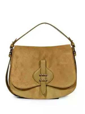 COCCINELLE Medium Mavery Suede Leather Shoulder Bag - Brown