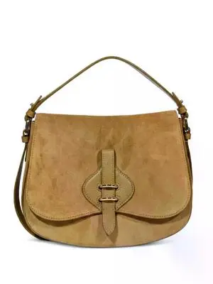 COCCINELLE Medium Mavery Suede Leather Shoulder Bag - Brown