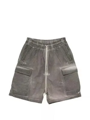 Rick Owens Drawstring Cargo Shorts - Grey