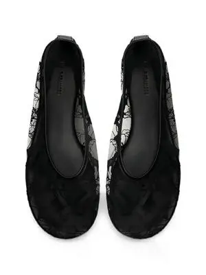 Dear Frances Floral-lace Ballet Flats