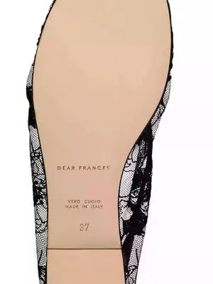 Dear Frances Floral-lace Ballet Flats