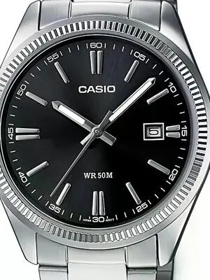 Casio Fluted Bezel 39mm Watch - Black