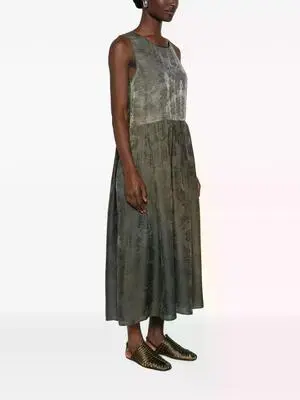 UMA WANG Ardal Jacquard-pattern Midi Dress