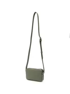 Valentino Garavani Vlogo Signature Leather Shoulder Bag - Green