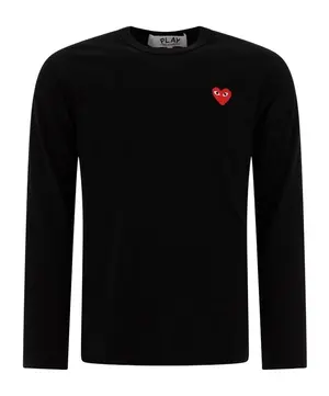 Play Comme Des Garcon Comme Des Garçons Play Long-sleeve T-shirt - Black