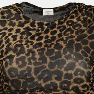 Saint Laurent Ruched Mini Dress