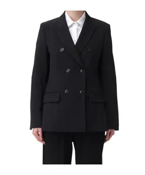 Seventy Double Breasted Tailored Blazer - Black