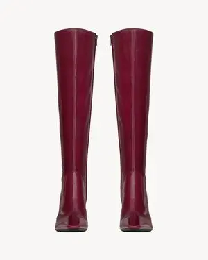 Saint Laurent Francoise Boots In Smooth Leather