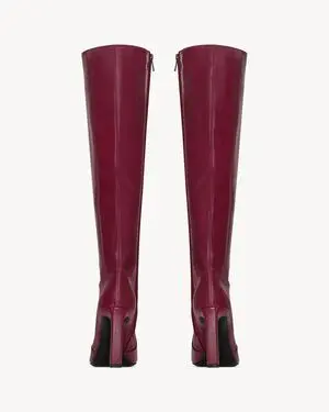 Saint Laurent Francoise Boots In Smooth Leather