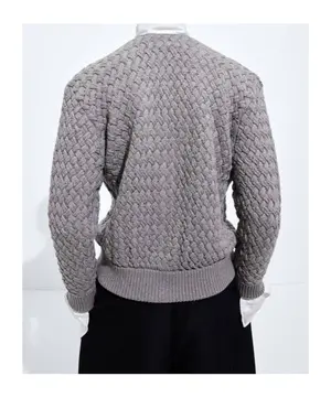 Bottega Veneta Intrecciato Wool Cardigan