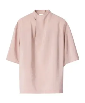 LEMAIRE Soft Collar Top In Dry Silk