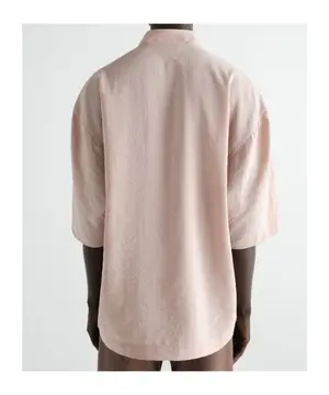 LEMAIRE Soft Collar Top In Dry Silk