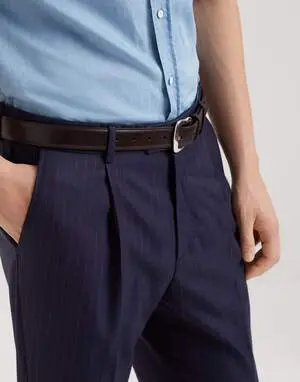 Brunello Cucinelli Tapered-leg Wool Trousers