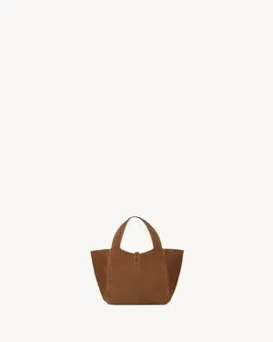 Saint Laurent Le 5 À 7 Baby Bea Suede Top Handle Bag