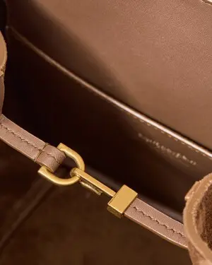 Saint Laurent Le 5 À 7 Baby Bea Suede Top Handle Bag