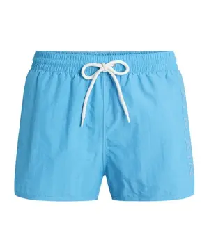 Balmain Embroidered Swim Shorts - Blue