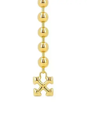 Off-White Arrow-motif Ball-chain Earrings