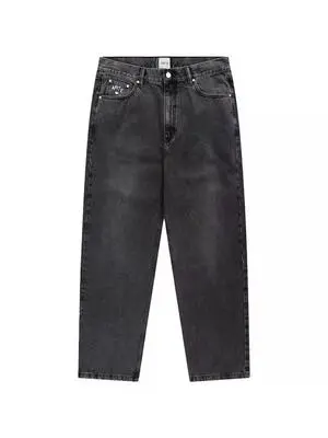 ARTE ANTWERP Faded Effect Logo Patch Jeans - Black