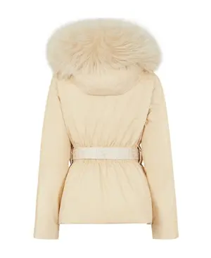 Fendi Reversible Ski Jacket With Fur Trimmed Hood And Ff Print
