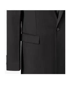 Fendi Grain De Poudre Single-breasted Coat