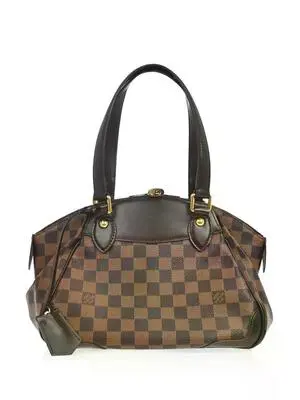 LOUIS VUITTON Damier Canvas Verona Pm Tote Bag - Brown