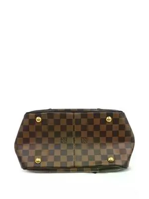 LOUIS VUITTON Damier Canvas Verona Pm Tote Bag - Brown