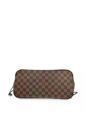 LOUIS VUITTON 2015 Mm Neverfull Damier Ebene Tote Bag - Brown