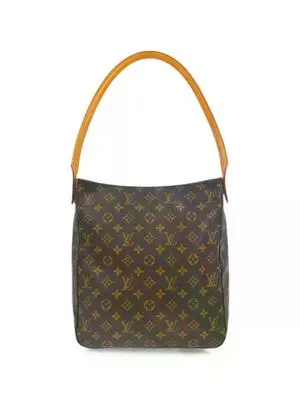 LOUIS VUITTON 2000 Looping Gm Monogram Shoulder Bag - Brown