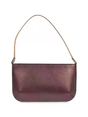 LOUIS VUITTON 2002 Monogram Mat Fowler Shoulder Bag - Red