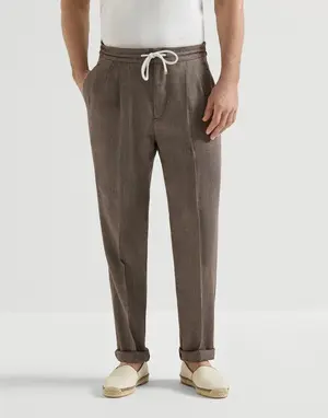 Brunello Cucinelli Drawstring Trousers - Brown